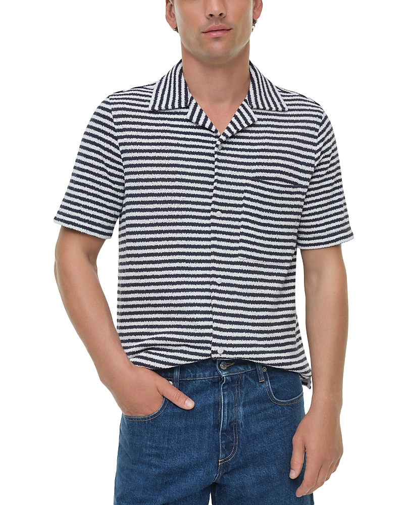 MIZZEN+MAIN versa trim fit stripe performance golf polo